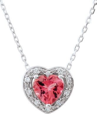 Edenly Collier Verzaubertes Herz - Rosa Turmalin