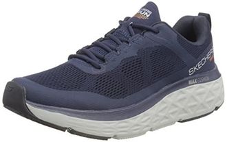 Skechers Max Cushioning Delta Chaussures de Course sur Route pour Homme, Textile synthétique Bleu Marine, 44 EU