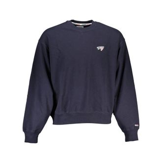 Tommy Hilfiger Blauer Pullover mit Logo-Detail - - Sweatshirts & Hoodies - Herren - Blau - 2XL