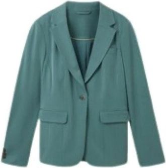 Tom Tailor Slim Fit Jersey Blazer - - Jackets - Damen - Gr&uuml;n - XS