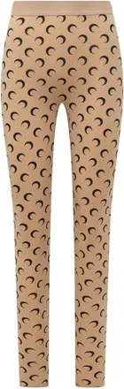 Marine Serre Femme, Pantalons, Beige, Taille: 42 FR Leggings