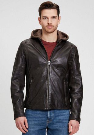 Mauritius Lederjacke Rylo LAKEV Rei&szlig;verschluss, Rei&szlig;verschlusstaschen