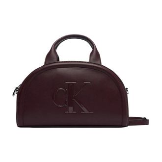 Calvin Klein Sac bandouli&egrave;re Bold CK Dome - Femme - Sacs - Brun - Taille: ONE Size