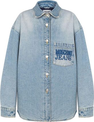 Moschino Klassische Jeansjacke - Blau