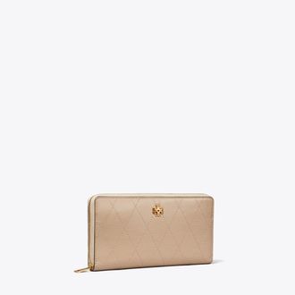 Tory Burch Charlie Quilted Zip Continental Wallet