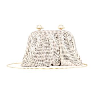 Benedetta Bruzziches Femme, Sacs, Blanc, Taille: ONE Size Sac à bandoulière en maille daluminium blanc