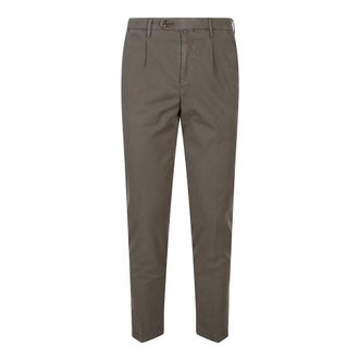BRIGLIA 1949 Easy Fit Bundfalten-Chino - - Trousers - Herren - Gr&uuml;n - 2XL