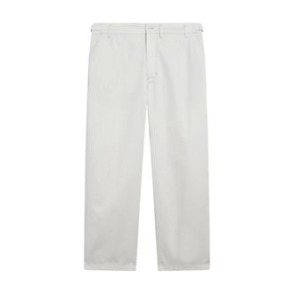 Christophe Lemaire Homme, Pantalons, Blanc, Taille: M Pantalon de travail fusel&eacute;