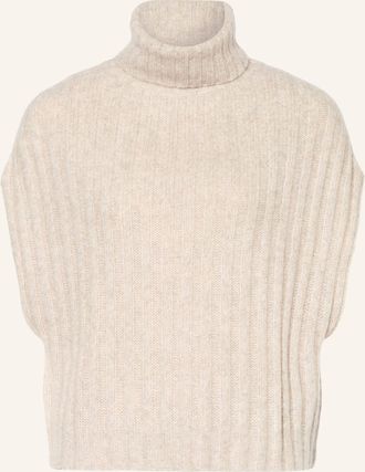 Allude Allude Cashmere-Pullunder beige