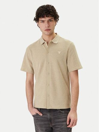 Guess Hemd M6GP09 K3078 Beige Regular Fit