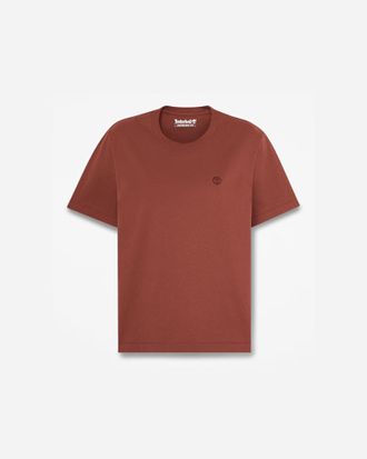 Timberland Crafted Kurzarm-T-Shirt mit Rundhalsausschnitt f&uuml;r Damen in Braun, Damen, Braun, Gr&ouml;&szlig;e
