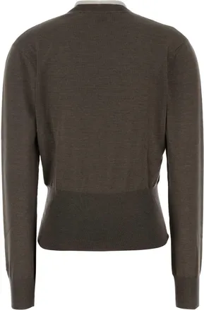 Fendi Taupe-25 Exterior: Cashmere Silk Maglieria Sweater