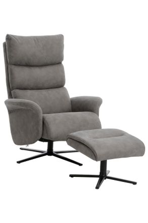 Xora Relaxsesselset, Grau, Metall, Textil, 81x105.5x86.5 cm, Relaxfunktion, Wohnzimmer, Sessel, Relaxsessel