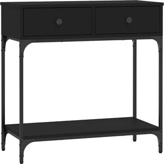 vidaXL Konsolentisch Schwarz 75x34,5x75 cm Holzwerkstoff - Vidaxl
