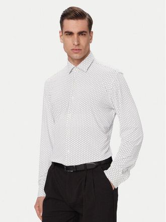 HUGO BOSS Hemd Kenno 50561158 Wei&szlig; Slim Fit
