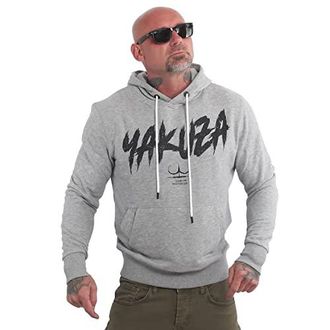 Yakuza Sweat &agrave; capuche Fat Tag pour homme, Gris clair, XL