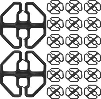 SOLUSTRE 100 St&uuml;ck Sofabezug-befestigungsplatten (pflaumenform) - Befestigungsclips f&uuml;r Sessel-sitzkissen - Kunststoff-schnallen-verstellclips Befestigungszube