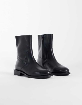 Asos Alma bottines plates habill&eacute;es noires