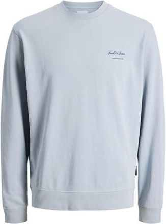 Jack & Jones Jjearchive Graphic Sweat &agrave; col Rond Noos, Bleu c&eacute;leste, XXL