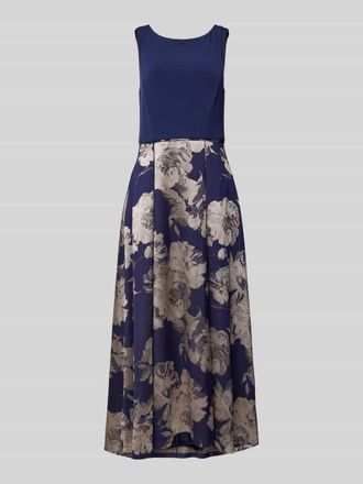 Christian Berg Cocktail Abendkleid im Stufen-Look