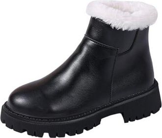 Generic Bottines Anker 2026 pour femme : bottines chaudes doubl&eacute;es &agrave; lacets &agrave; enfiler pour la marche en plein air pour femme, noir 2, 39.5 EU