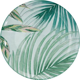 Luminarc Dessertteller Crazifolia 20,5 cm 1 Einheiten, Glas, blau, Mehrfarbig, grün, 20,5cm