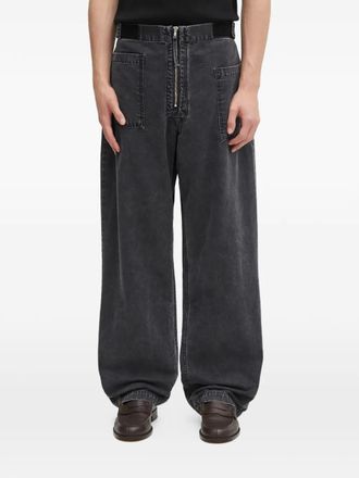 Aries zip-fastening jeans - Schwarz