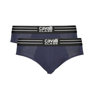 Cavalli Homme, Sous-v&ecirc;tements, Bleu, Taille: XL Boxer Homme en Coton Bleu Coupe Confortable