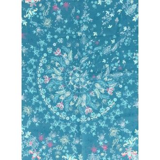 Petrusse Foulard carr&eacute; imprim&eacute; en coton