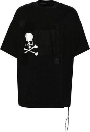 MASTERMIND WORLD T-Shirt im Patchwork-Look - Schwarz