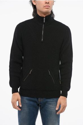 Moorer Wool CLOUD Pullover with Kangaroo Pocket size 48