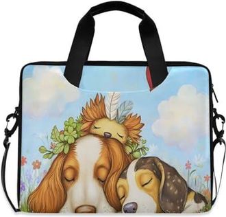 Alaza Sacoche pour ordinateur portable de 40,6 à 15,6 avec eau de flamme, sac pour ordinateur portable de 40,6 à 15,6 pouces - Sac à bandoulière pour homme 