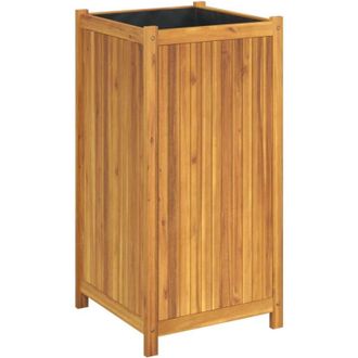 vidaXL Vidaxl - Jardini&egrave;re avec doublure 50x50x100 cm bois massif dacacia