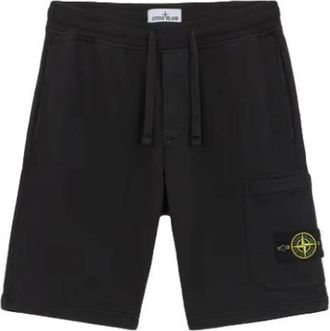 Stone Island Homme, Shorts, Noir, Taille: S Bermuda Cargo avec Cordon de Serrage &agrave; la Taille