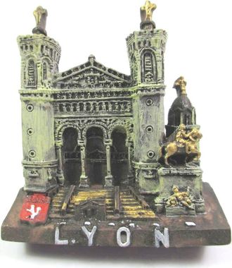 Generic Lyon Magnet Poly Kathedrale Kirche Souvenir Frankreich (A12)