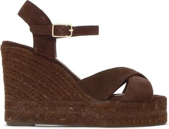 Castaner Femme, Chaussures, Brun, Taille: 38 EU Sandale compens&eacute;e Blaudell