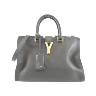 Saint Laurent Pre-owned Y Ligne Mini Calf Handbag - - Pre-owned - Damen - Grau - ONE SIZE