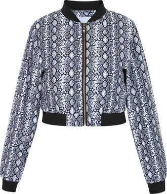 Faina Jacke Frauen schwarze Schlange