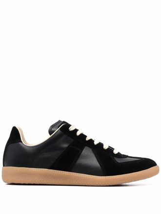 Maison Margiela baskets Replica en cuir - Noir