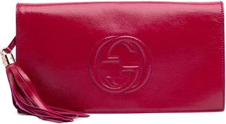 Gucci Clutches - Soft Patent Soho Disco Clutch - Gr. unisize - in Gold - für Damen