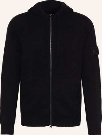 Stone Island Strickjacke Ghost Aus Cashmere schwarz