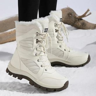 Generic JJDFW Bottes de neige dhiver pour femme - Imperm&eacute;ables - &Eacute;pais - Chaudes - Pour la randonn&eacute;e - En coton, Yt 208 Vert, 41 1/3 EU