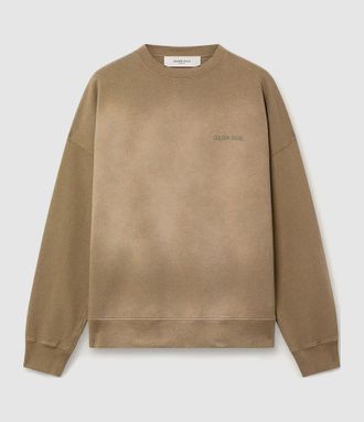 Golden Goose Sweatshirt Journey Bleached Washed Beige