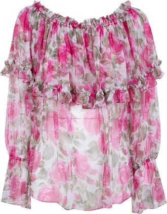 Chlo&eacute; Femme, Blouses et Chemises, Multicolore, Taille: 36 FR Floreal Shirt