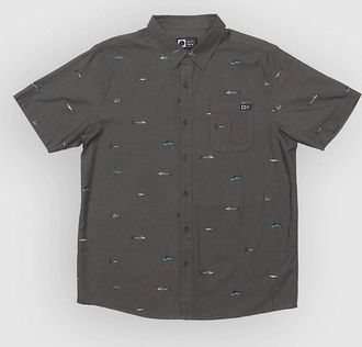 Salty Crew Crew Ss Button Up Hemd charcoal