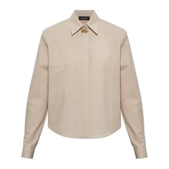 Fabiana Filippi Hemd mit Applikation - - Blouses & Shirts - Damen - Beige - XS