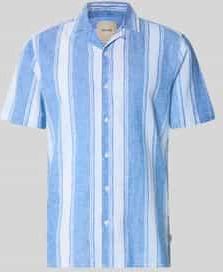 Only & Sons Regular Fit Leinenhemd aus Baumwoll-Leinen-Mix Modell CAIDEN