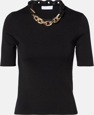 Paco Rabanne Top aus einem Seidengemisch