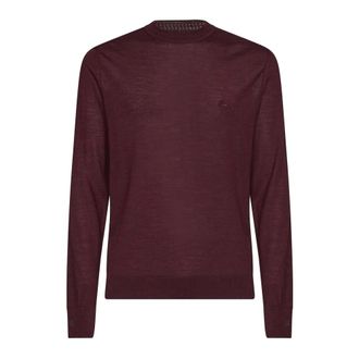 Etro Homme, Pulls, Rouge, Taille: 3XL Pull avec broderie Pegaso