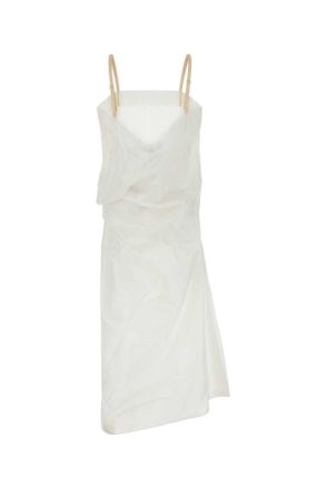 Carven Silk Shift Dress - White